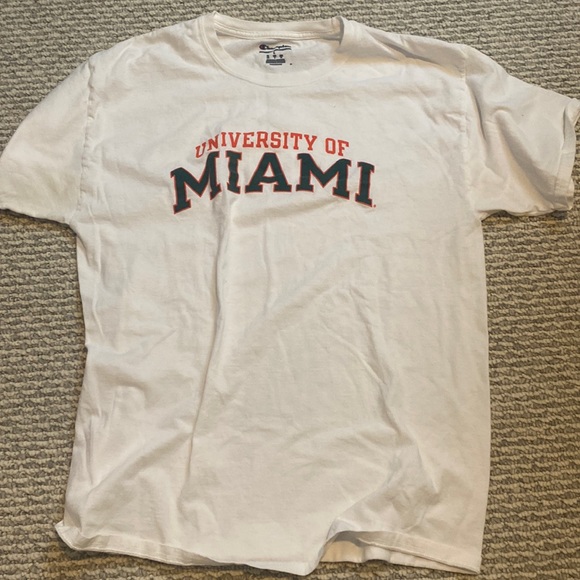 Champion | Shirts | Umiami White Tee | Poshmark